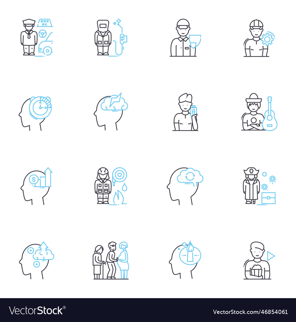 Education linear icons set learning knowledge Vector Image Education linear icons set learning knowledge Vector Image