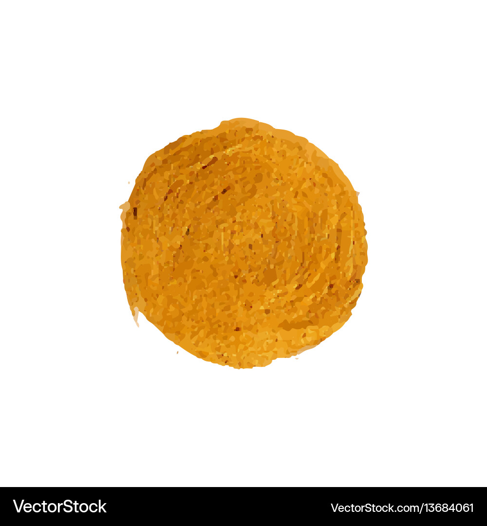 Golden brush stroke golden splash Royalty Free Vector Image