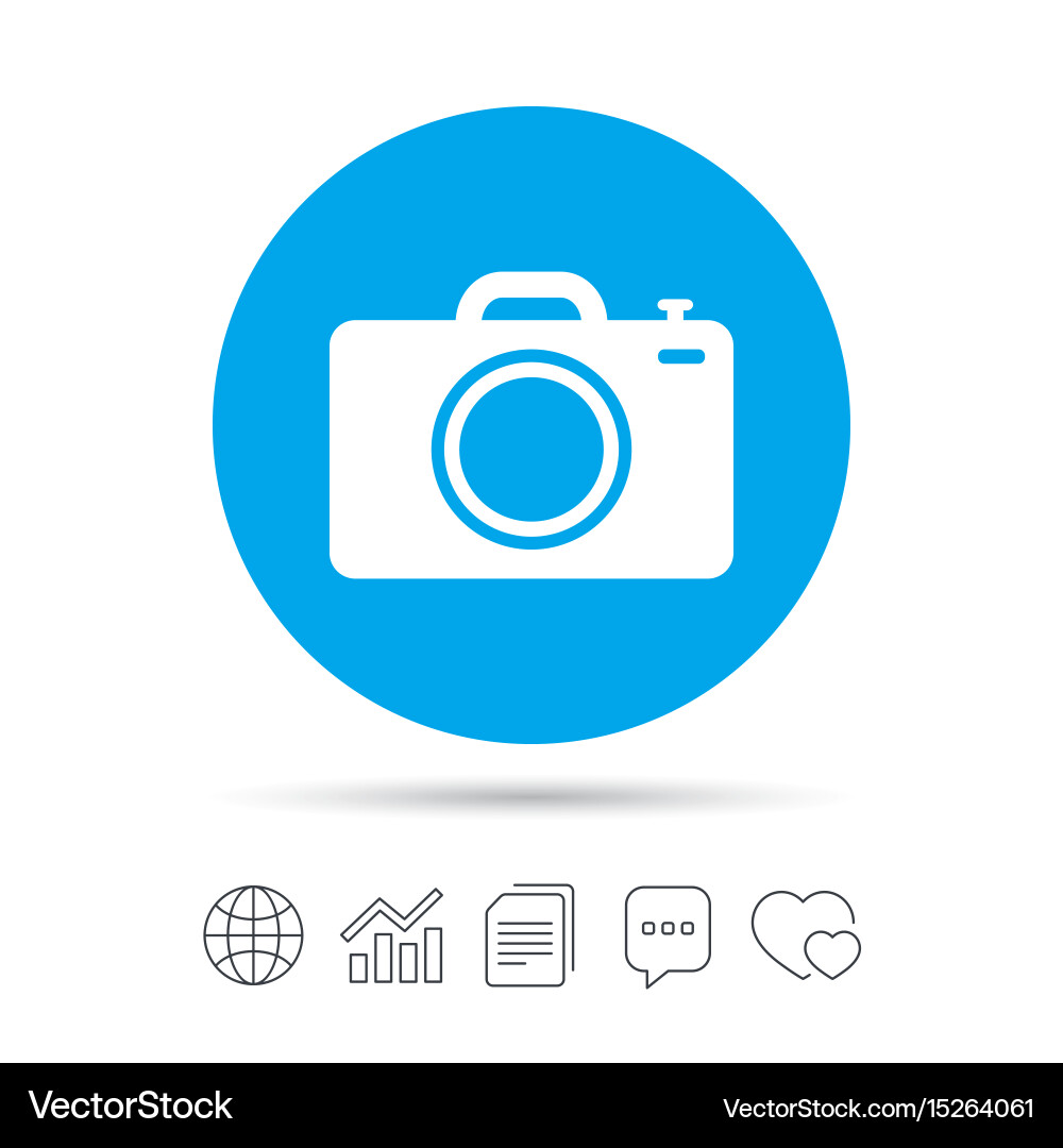 Photo camera sign icon symbol Royalty Free Vector Image