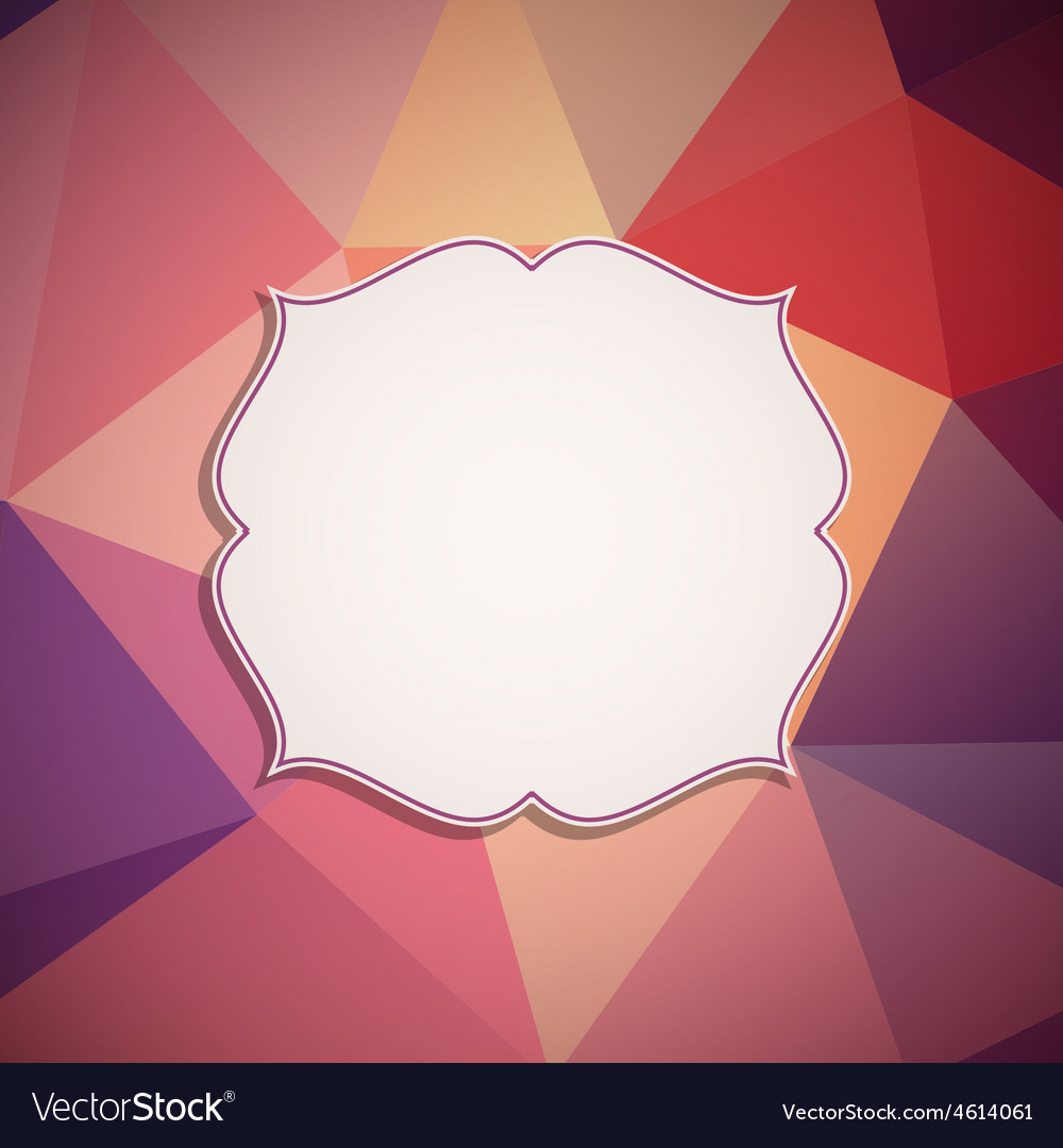 Retro frame Royalty Free Vector Image - VectorStock