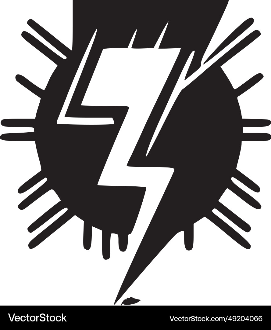 Metal - minimalist and flat logo Royalty Free Vector Image