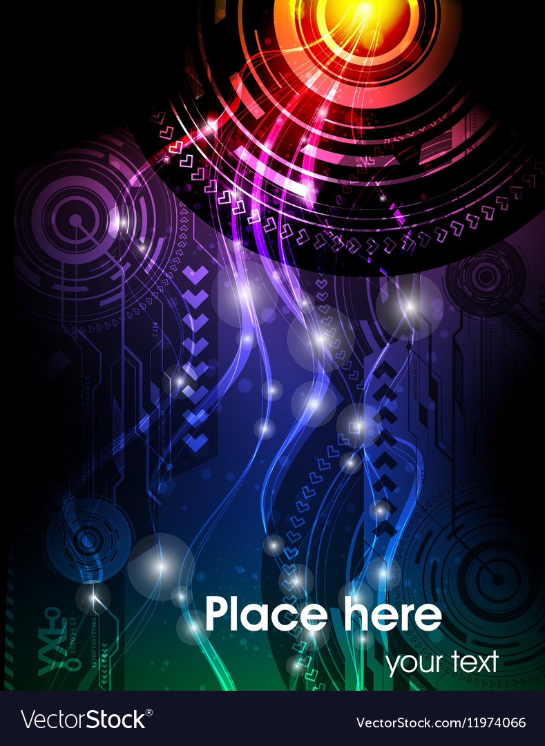 Techno background Royalty Free Vector Image - VectorStock