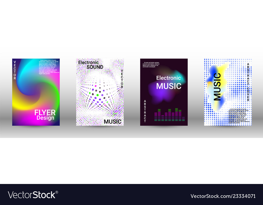 Creative sound backgrounds Royalty Free Vector Image