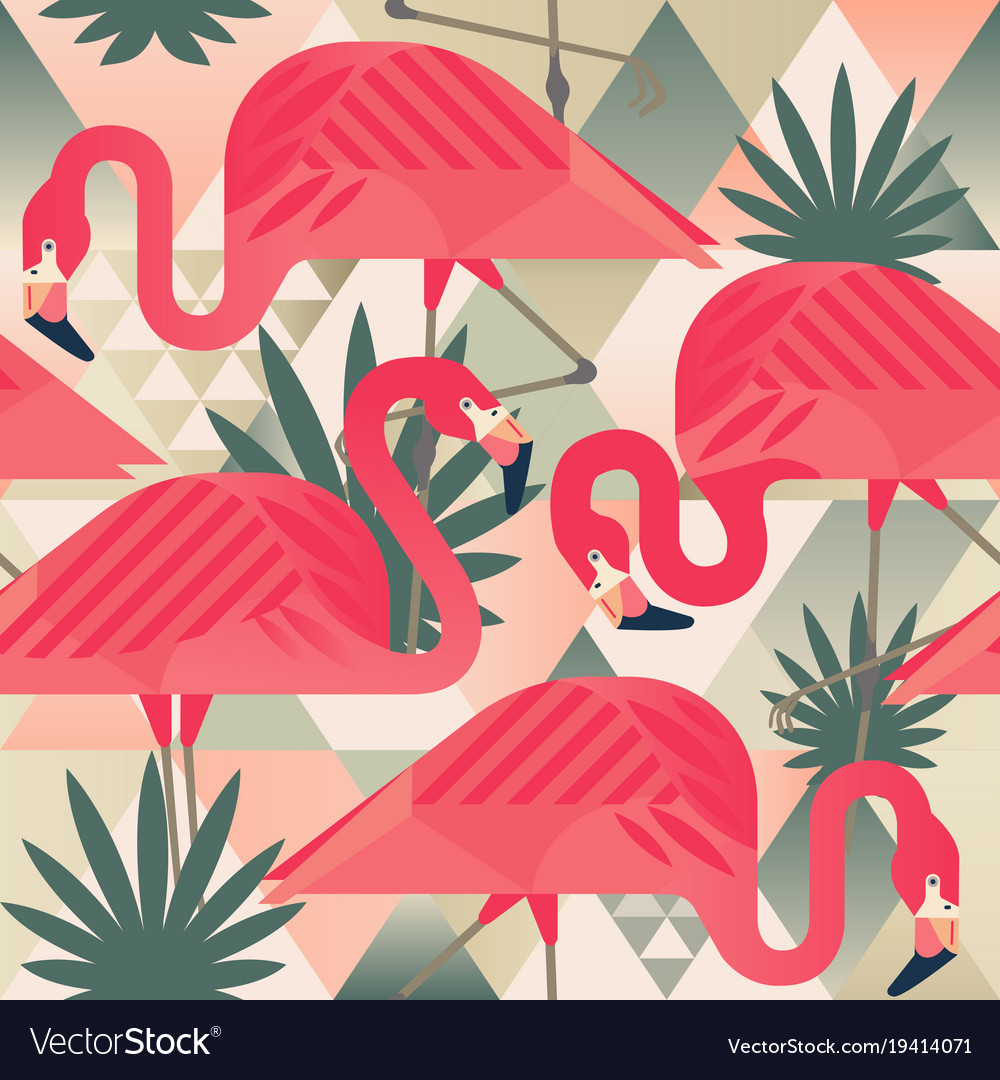 Exotic beach trendy seamless pattern patchwork Vector Image