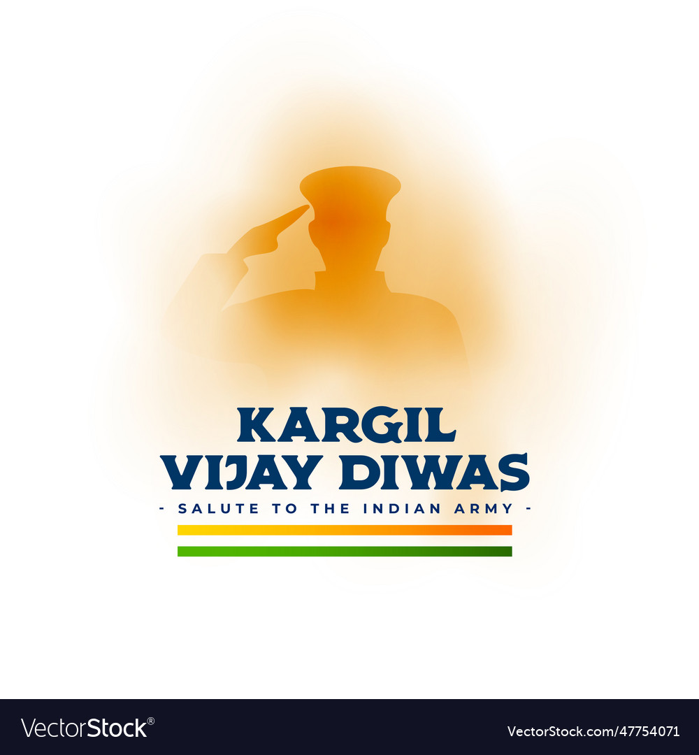 Kargil vijay diwas patriotic background Royalty Free Vector