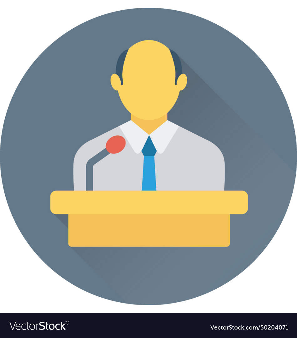 Public speaker icon Royalty Free Vector Image - VectorStock Public speaker icon Royalty Free Vector Image - VectorStock