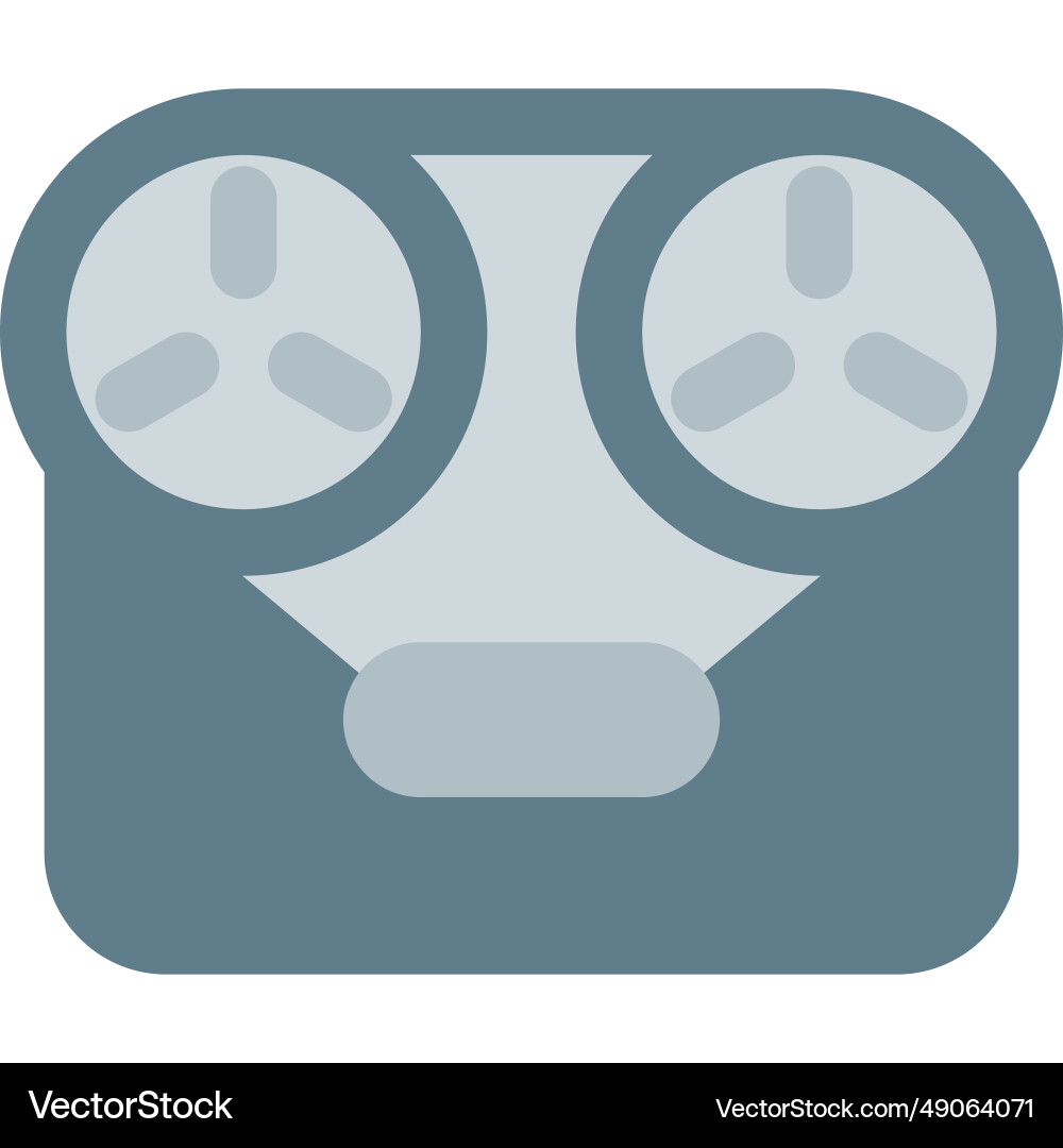 Vcr an electronic device for recording video Vector Image