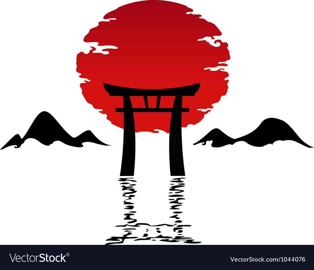 Abstract background with gate Royalty Free Vector Image