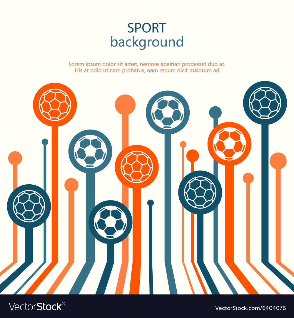 Concept of web banner sport background Royalty Free Vector
