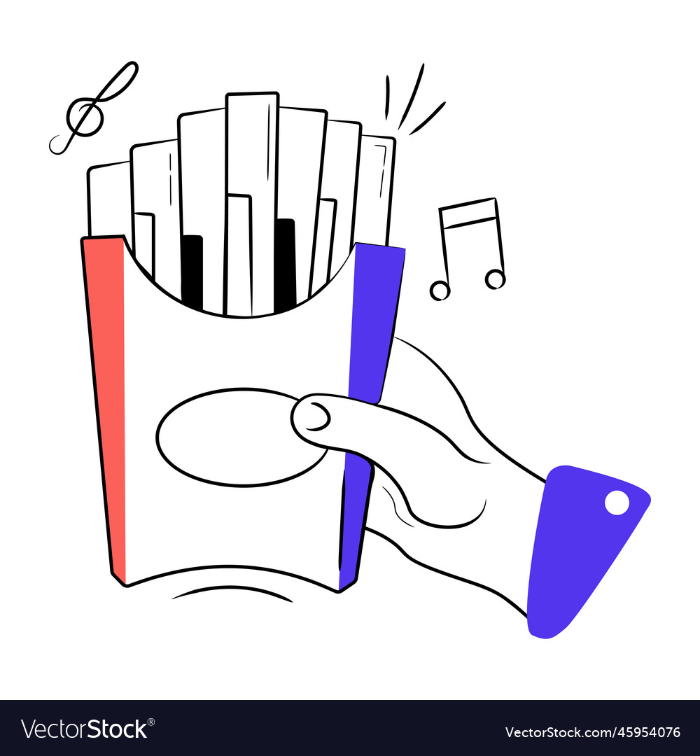 Fries box Royalty Free Vector Image - VectorStock