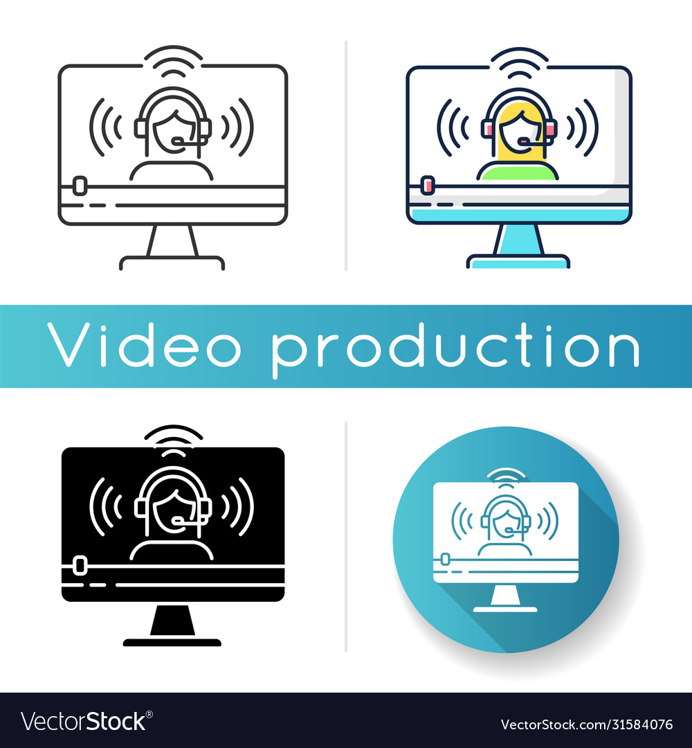 Web streaming icon Royalty Free Vector Image - VectorStock