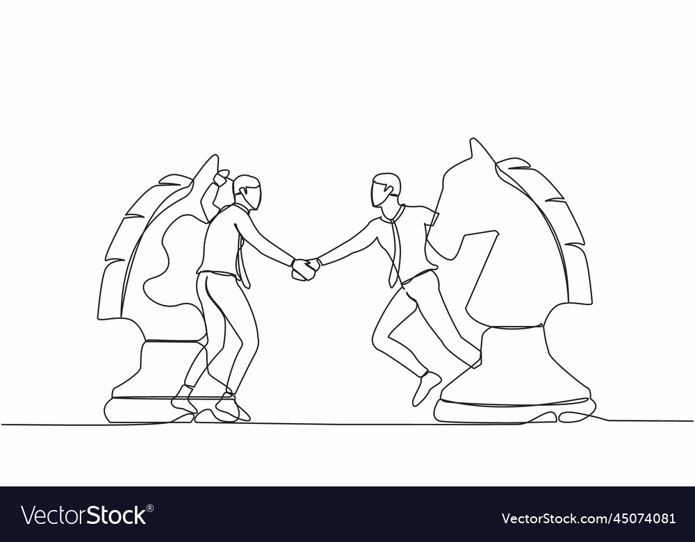 Continuous one line drawing businessman Royalty Free Vector Continuous one line drawing businessman Royalty Free Vector