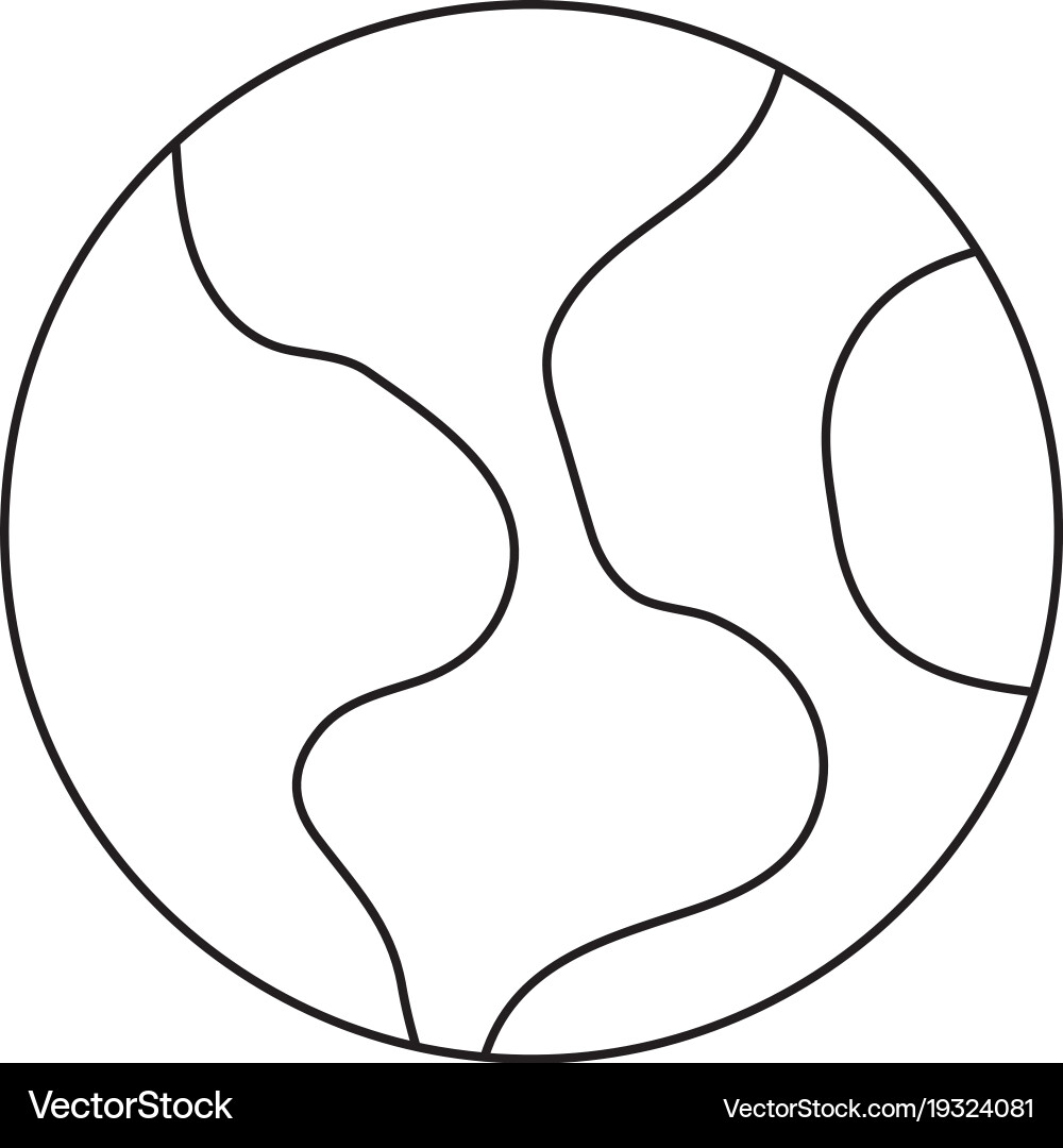 Earth world symbol cartoon Royalty Free Vector Image