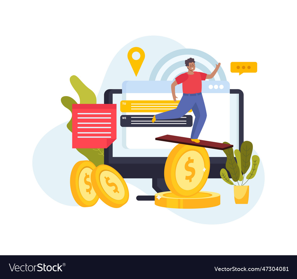 Financial instability icons background Royalty Free Vector Financial instability icons background Royalty Free Vector