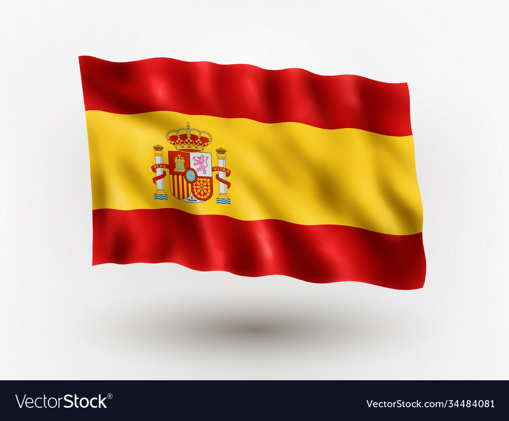Flag spain Royalty Free Vector Image - VectorStock
