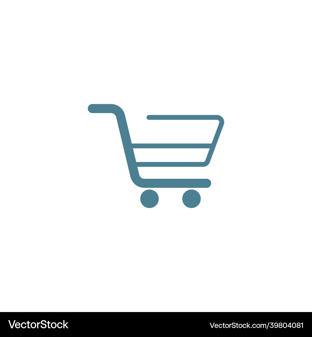 Shopping cart icon design template Royalty Free Vector Image
