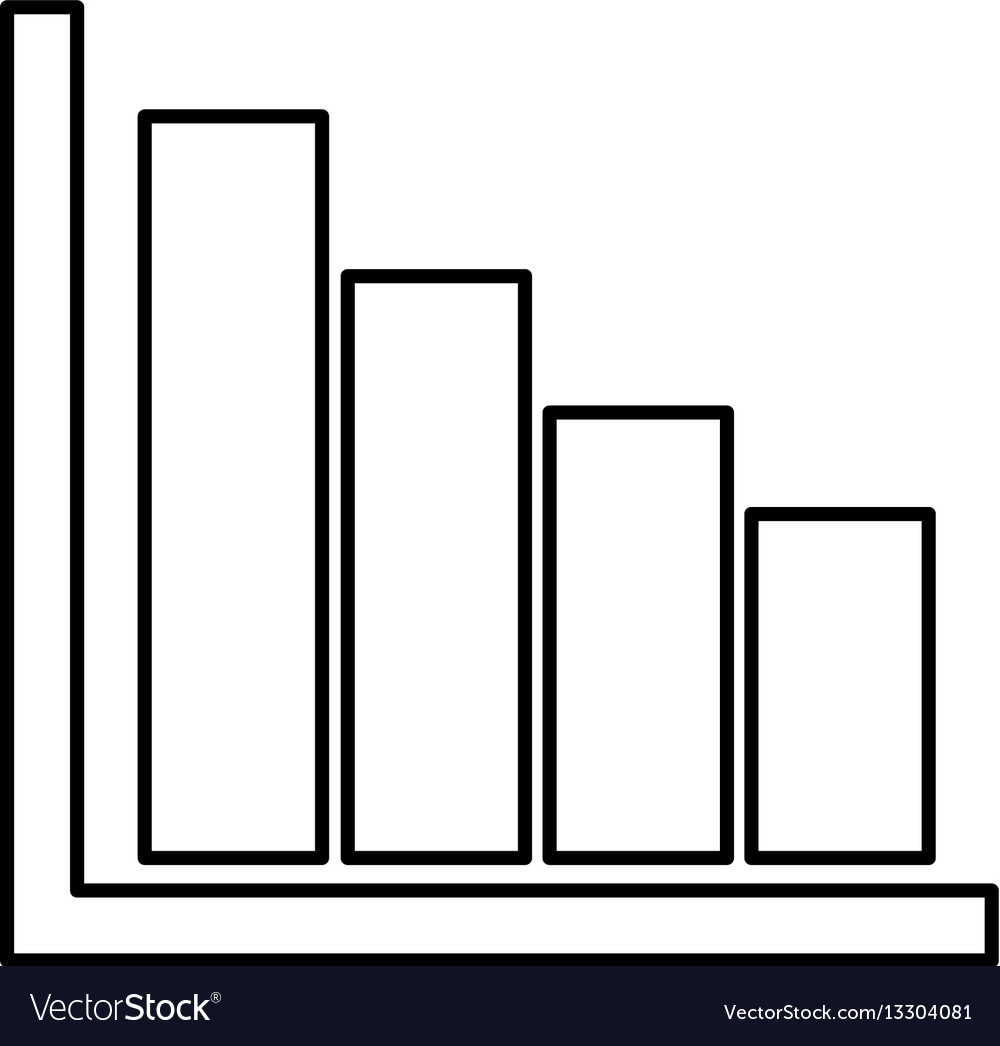 Statistic Graph Report Royalty Free Vector Image