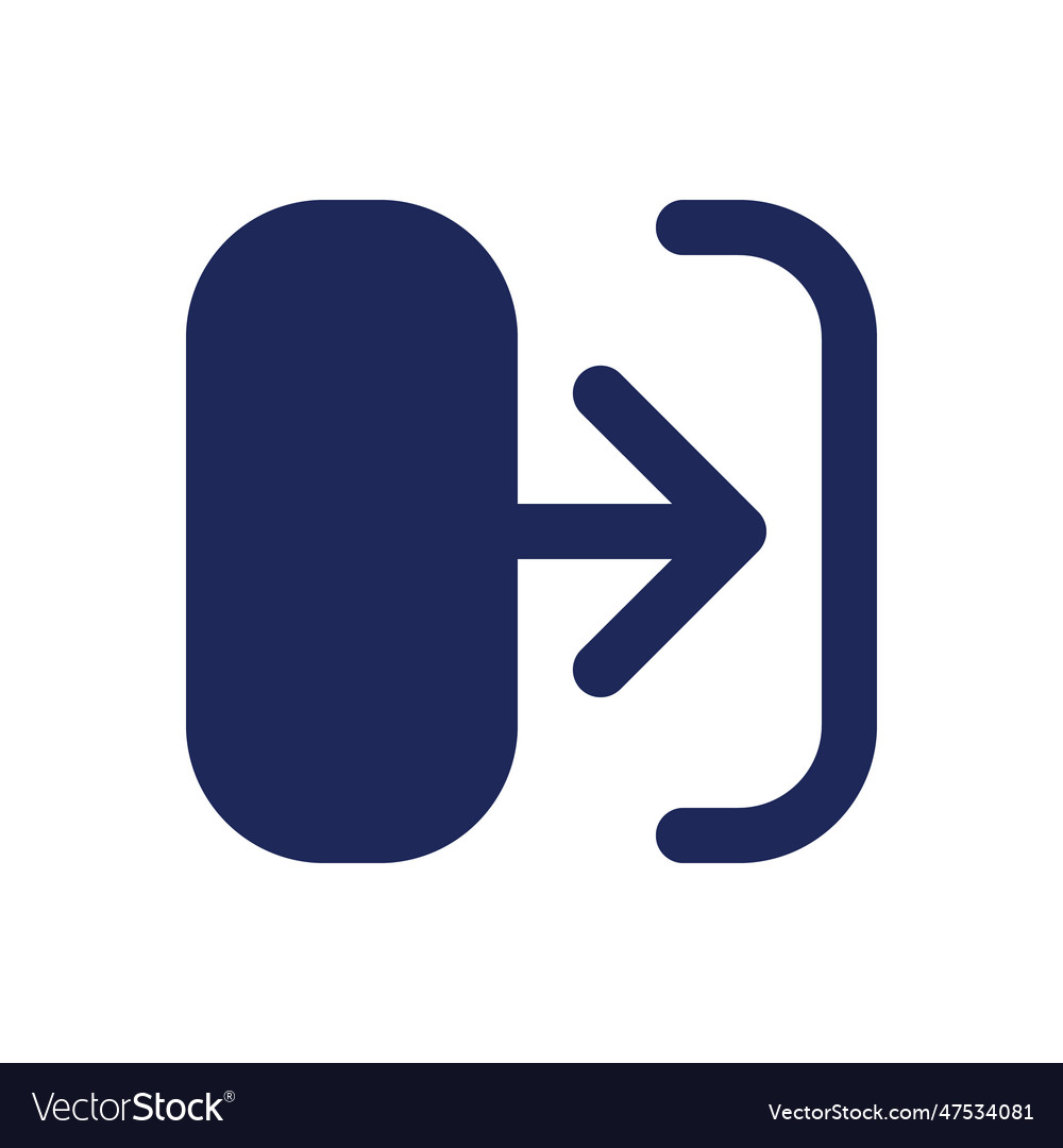 Transition black pixel perfect solid ui icon Vector Image