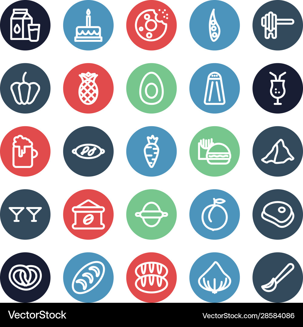 Food isolated bold icon which can be easil Vector Image