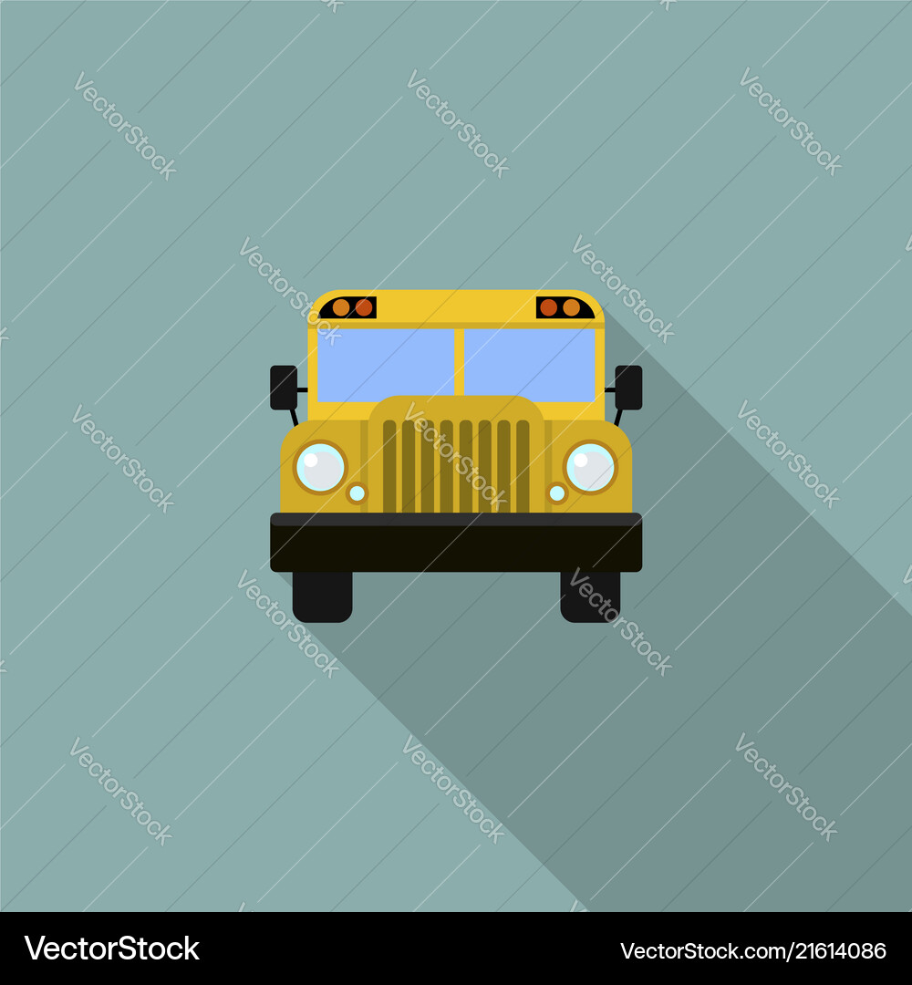 School Bus Flat Front