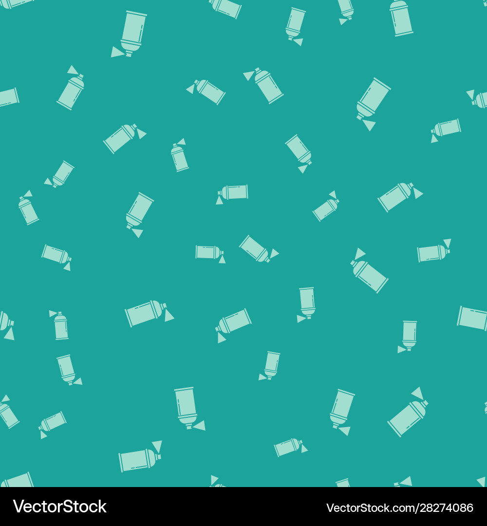 Green paint spray can icon isolated seamless Vector Image