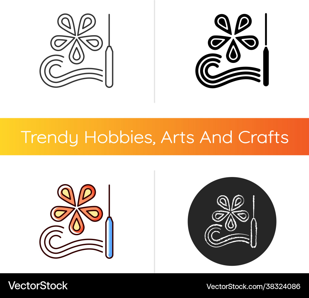 Paper quilling icon Royalty Free Vector Image - VectorStock
