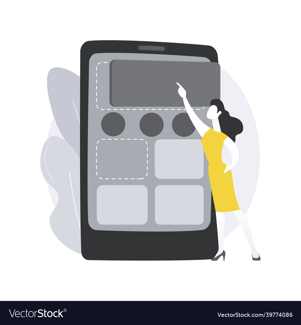 Web application design abstract concept Royalty Free Vector