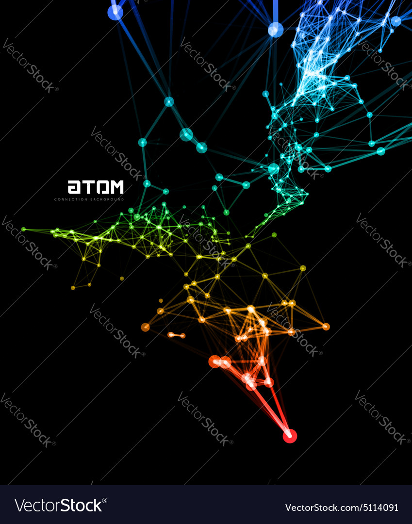 Abstract network connection background Royalty Free Vector