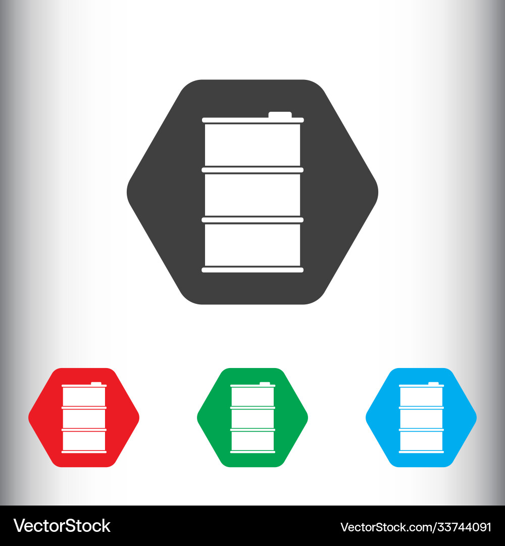 Fuel barrel icon sign symbol Royalty Free Vector Image