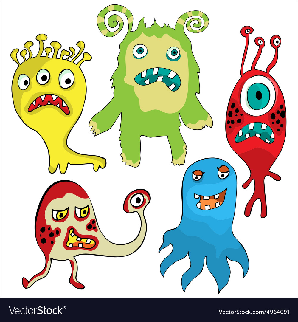 Monsters Royalty Free Vector Image - VectorStock