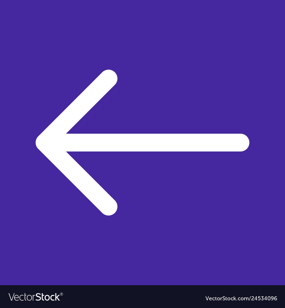 Back icon Royalty Free Vector Image - VectorStock