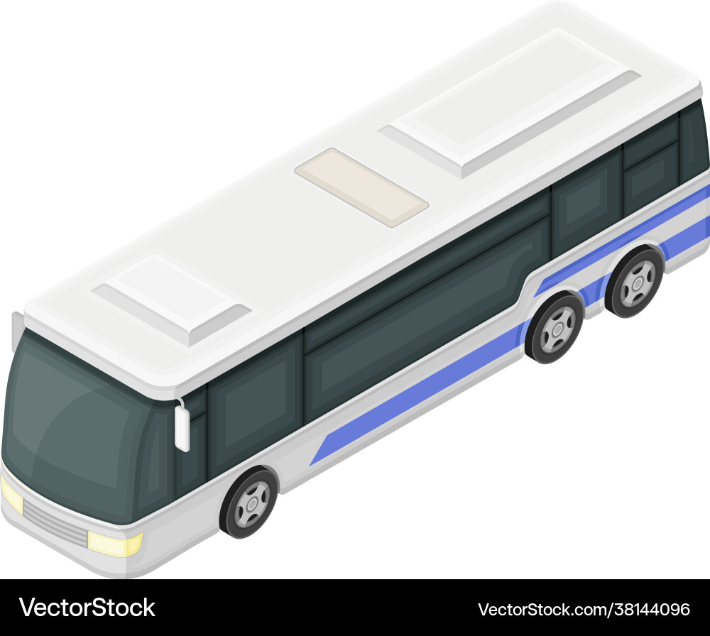 Bus rapid transit as public transport in smart Vector Image