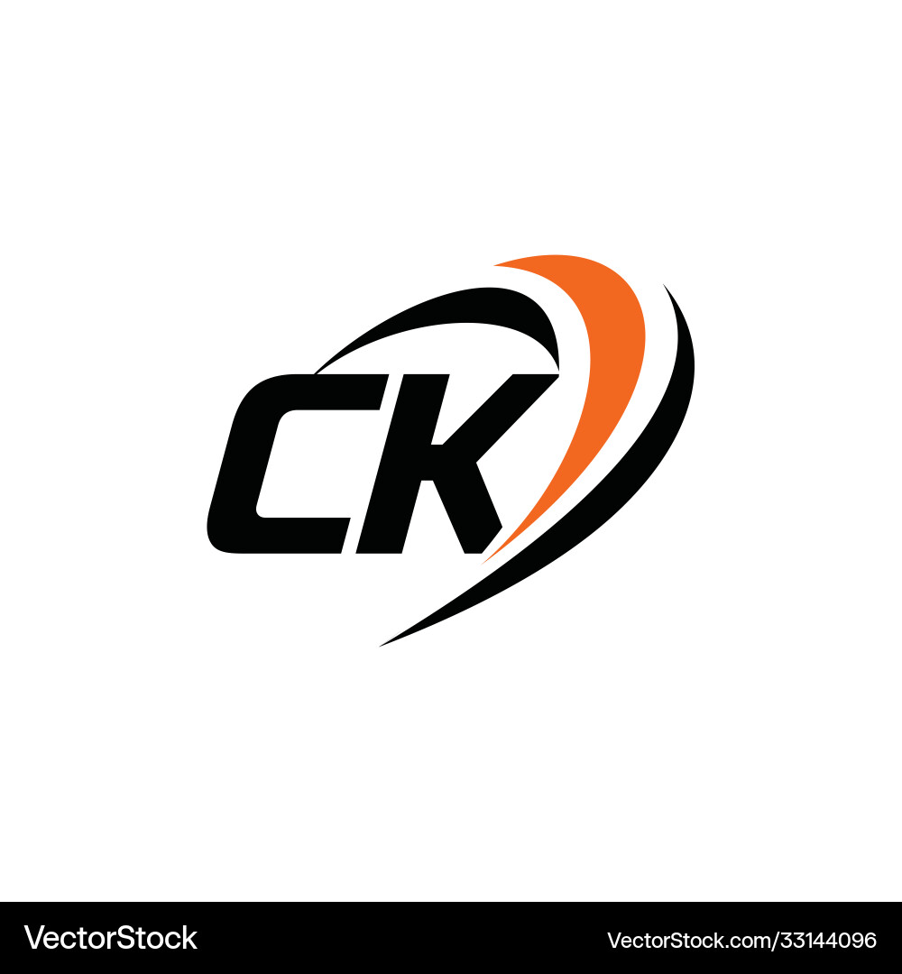 Ck monogram logo Royalty Free Vector Image - VectorStock