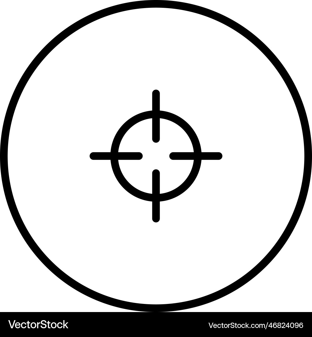 Cross hair icon design templates Royalty Free Vector Image