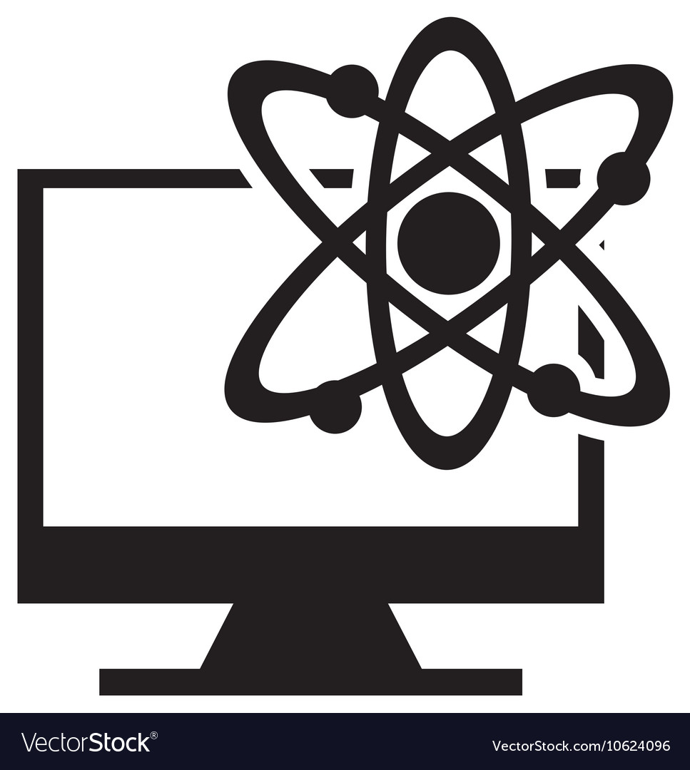 Electronic learning technology icon Royalty Free Vector