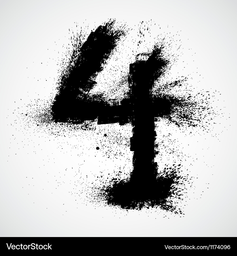 Grunge letter - alphabet symbol design Royalty Free Vector