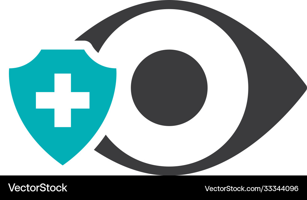 Healthy eye protectetion colored icon eye Vector Image