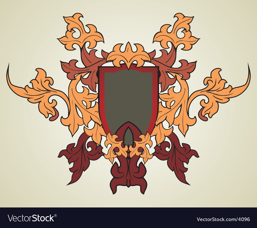 Heraldry shield Royalty Free Vector Image - VectorStock