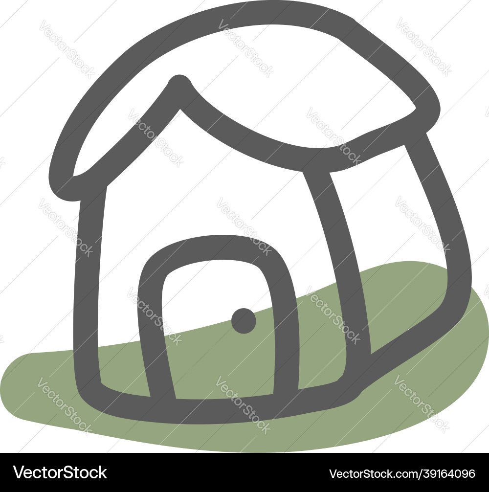 Multi family house on a white background Vector Image