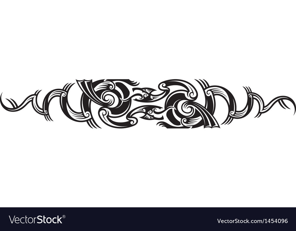 Two dragons pattern Royalty Free Vector Image - VectorStock