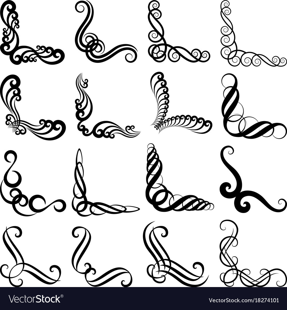 Corners Royalty Free Vector Image - VectorStock