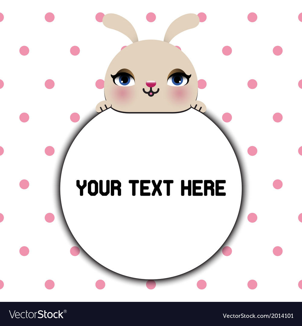 Cute rabbit Royalty Free Vector Image - VectorStock