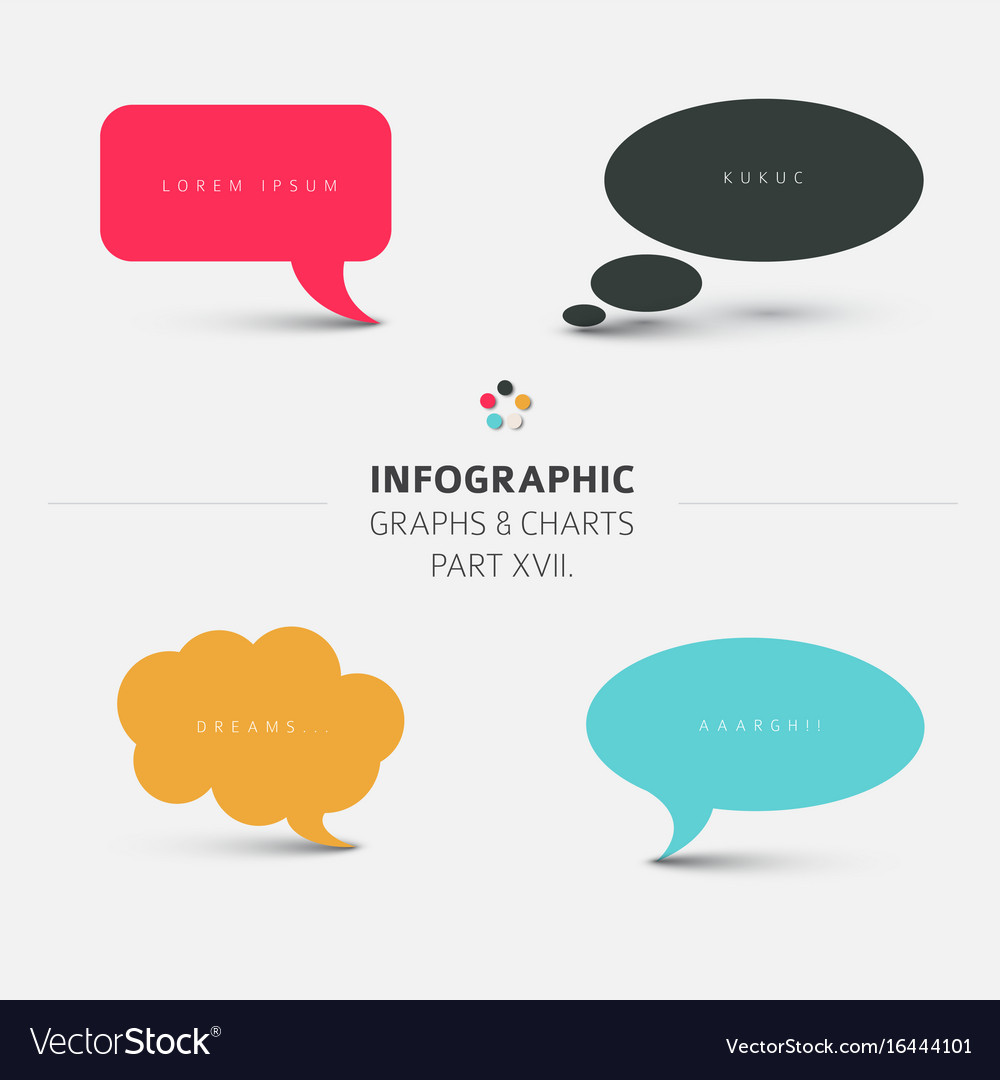 Flat design infographic elements Royalty Free Vector Image