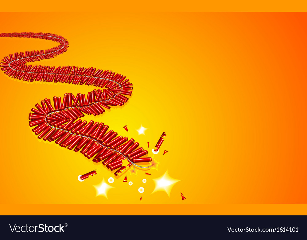 Holiday firecracker Royalty Free Vector Image - VectorStock