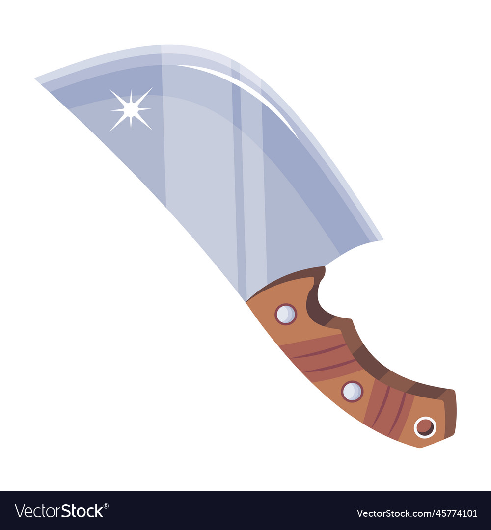 Kitchen cleaver Royalty Free Vector Image - VectorStock