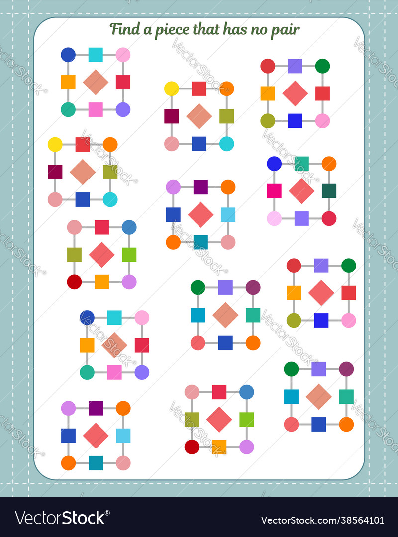 Logic game for children Royalty Free Vector Image