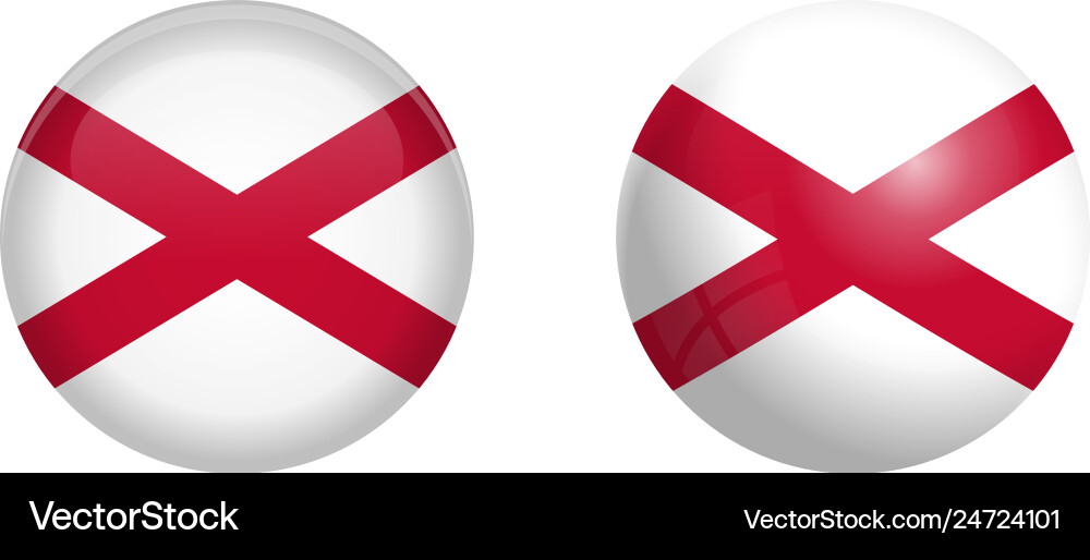 Saint patricks saltire ireland flag under 3d dome Vector Image