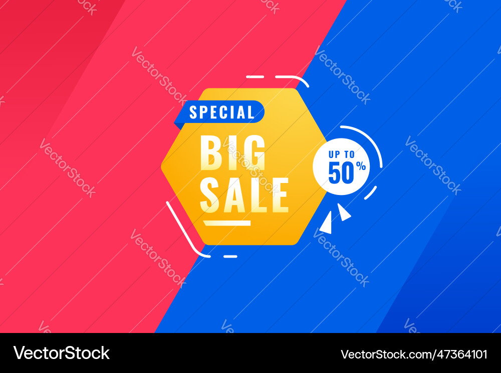 Sale banner promotion design Royalty Free Vector Image