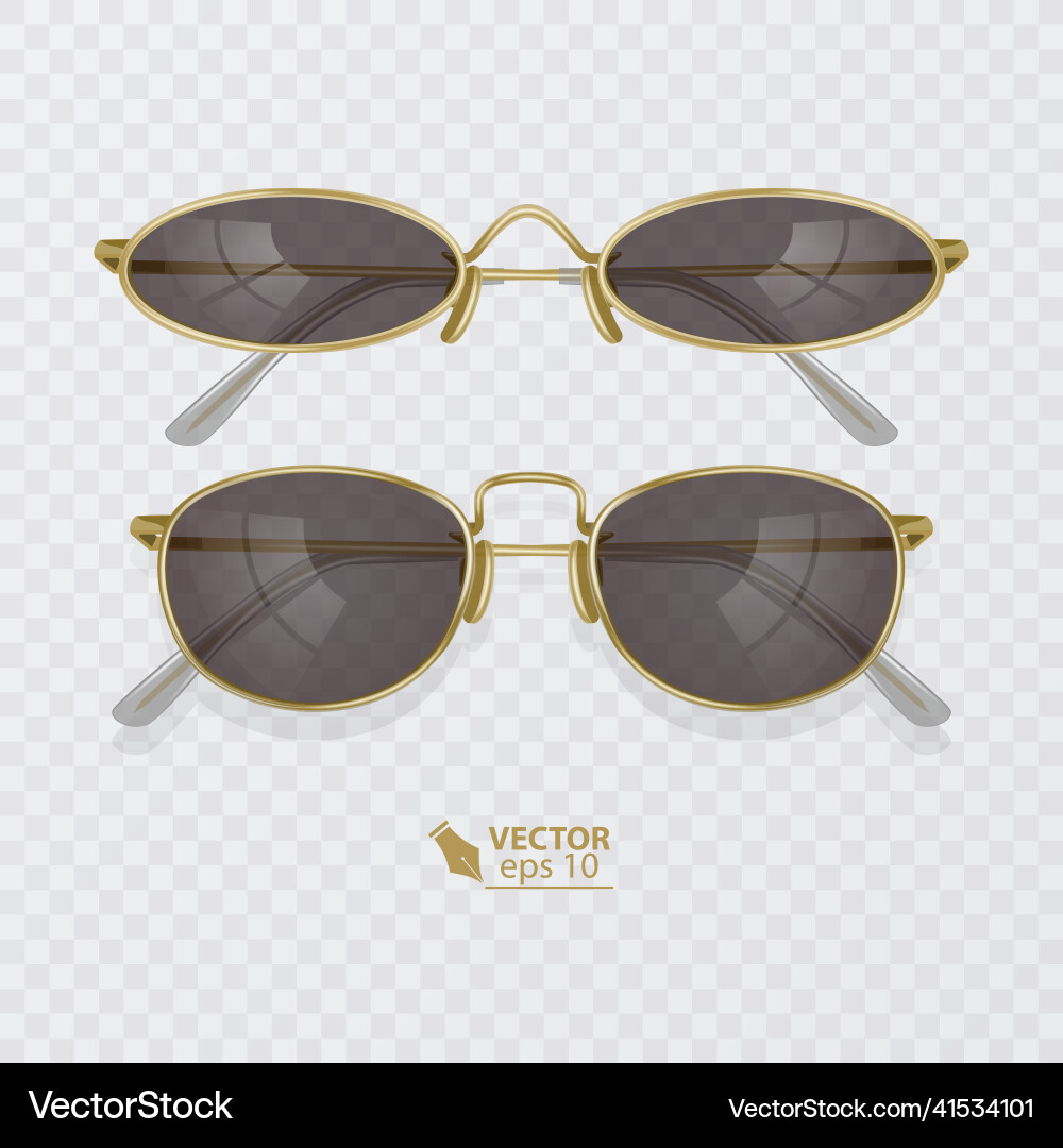 Sunglasses set summer eyewear sun protection Vector Image