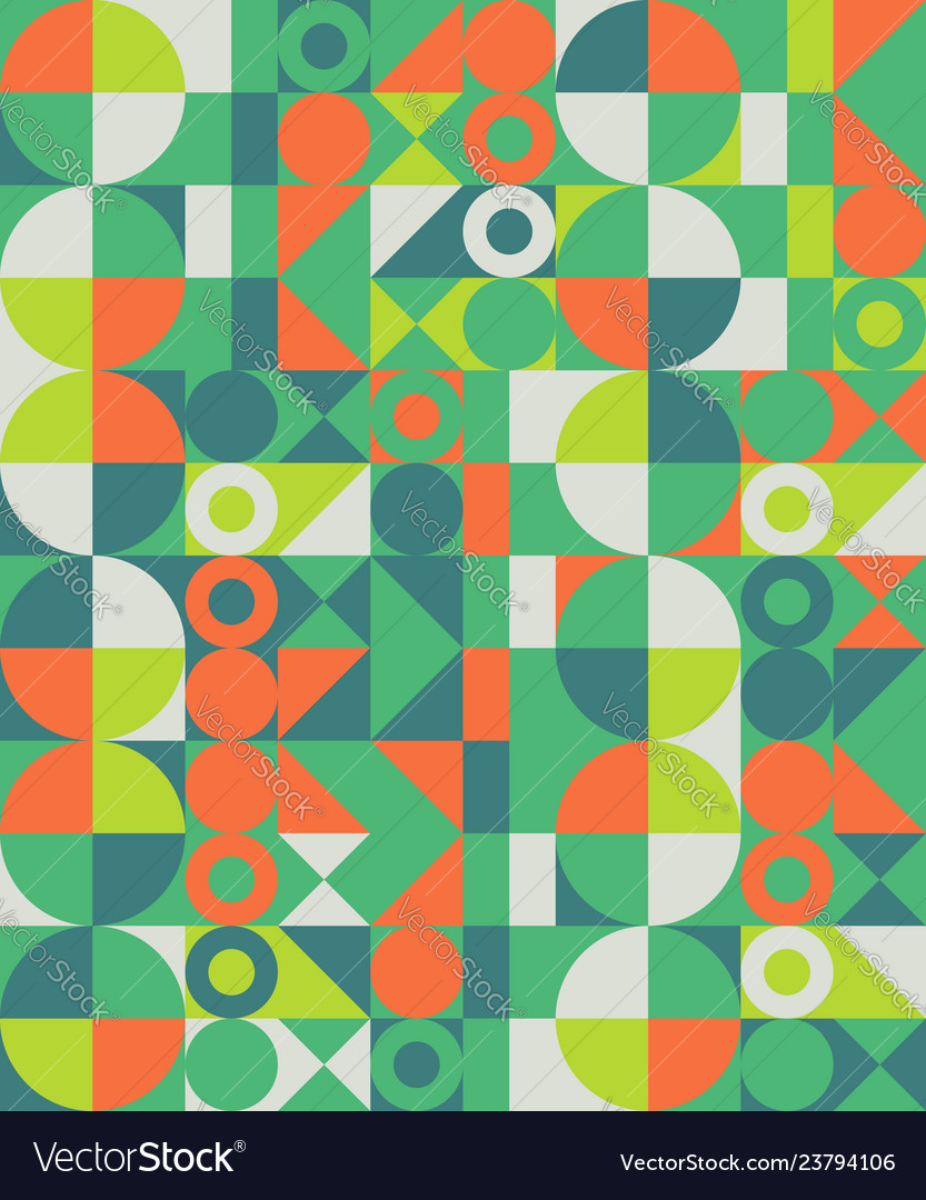 Abstract colorful geometric design pattern Vector Image